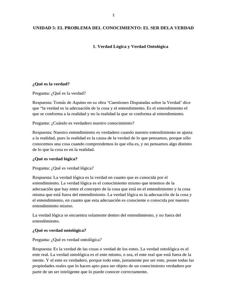 El Problema Del Conocimiento | PDF | Verdad | Escepticismo