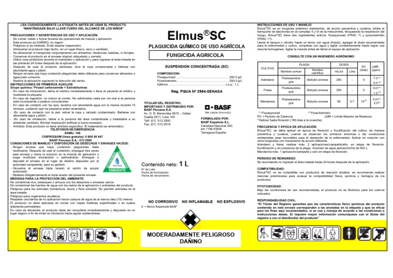 Elmus SC 1 L SP Jun 2023 | PDF | Agua | Agua subterránea