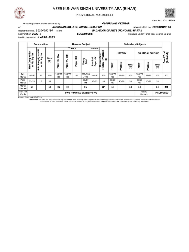 Result Print Promote | PDF