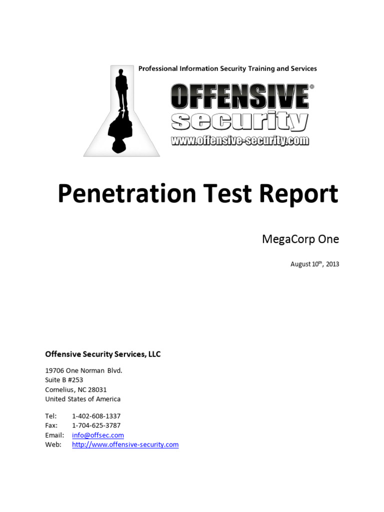 Sample Penetration Testing Report | PDF | Password | Security Sample Penetration Testing Report | PDF | Password | Security