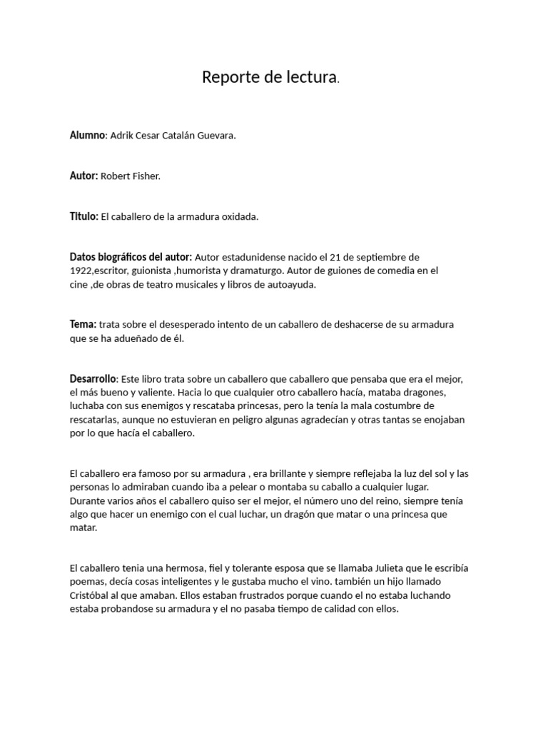 Reporte de Lectura | PDF | Poesía | Ficción general