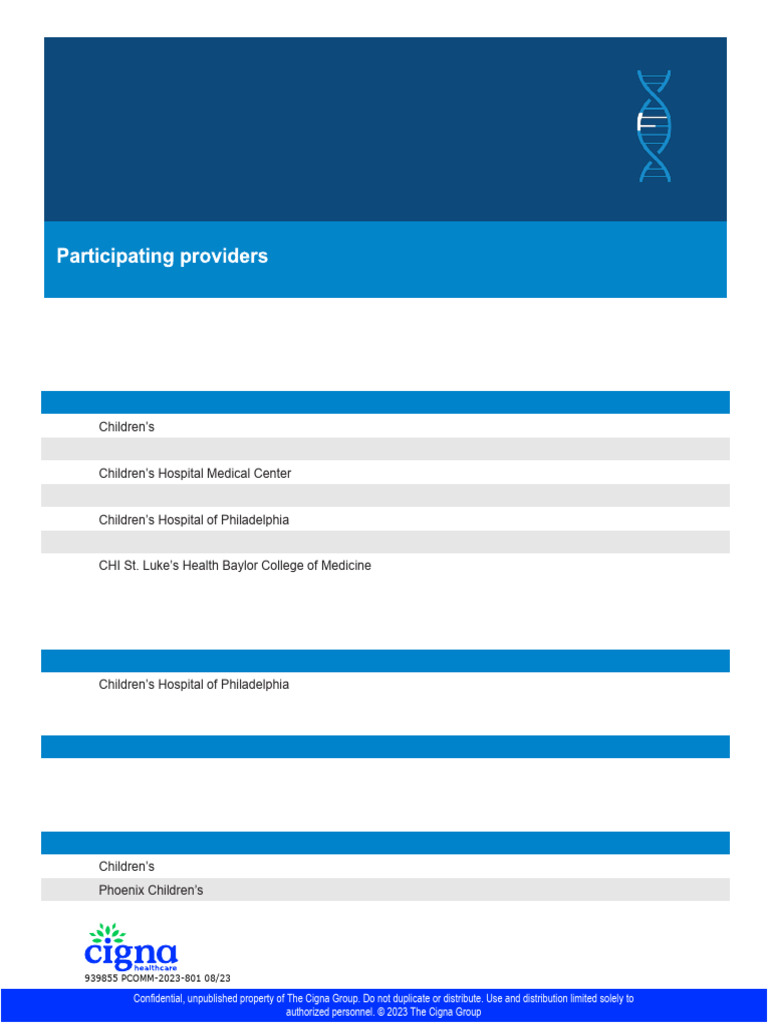 Cigna Gene Therapy Program | PDF | Health Care