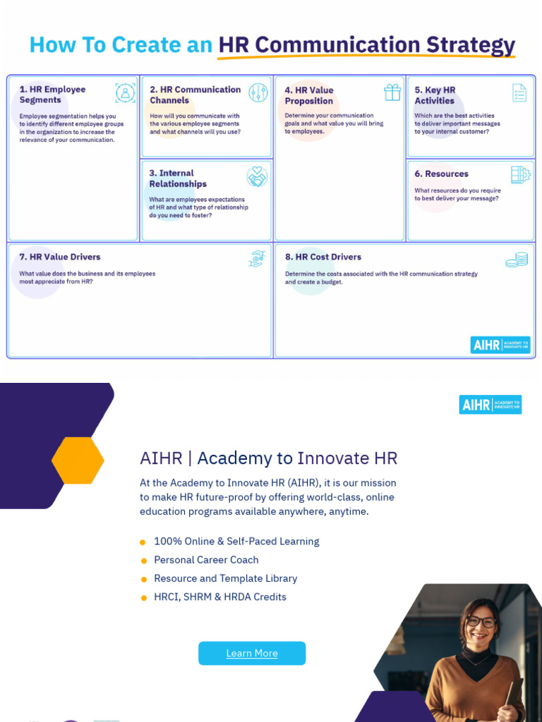 HR Communication Strategy Canvas | PDF