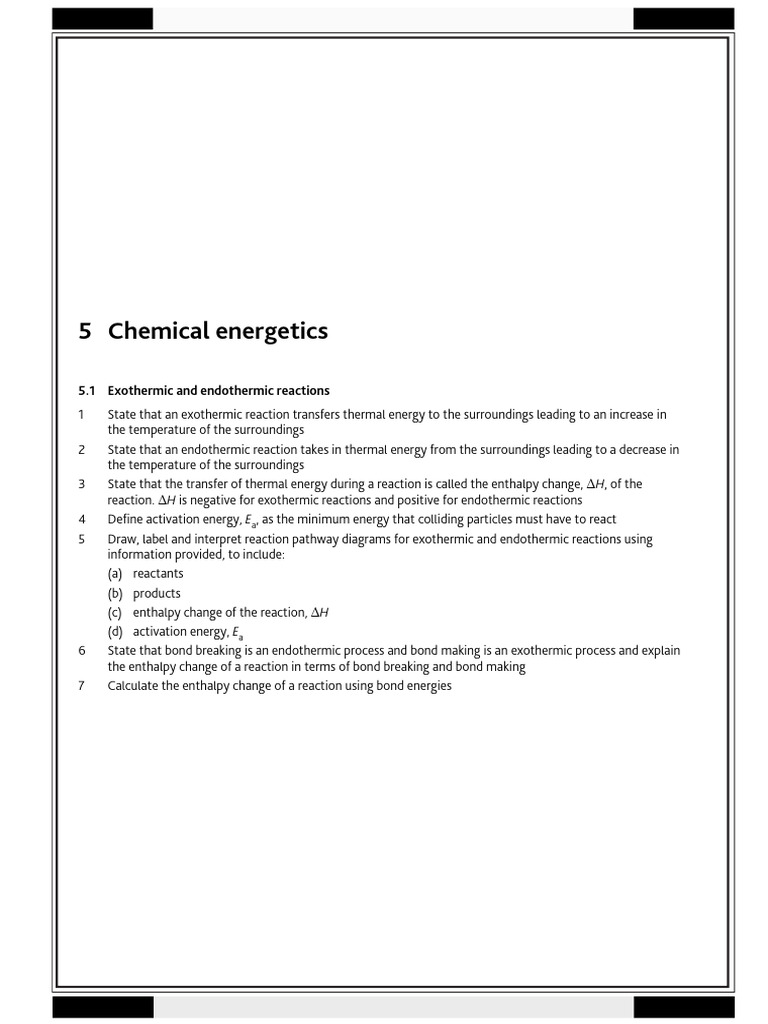 Chemical Energetics | PDF | Chemical Reactions | Enthalpy