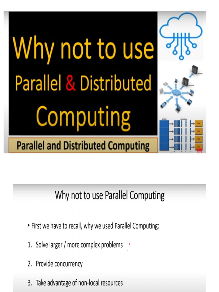 Why Not To Use Parral and Distr Lec 2 | PDF