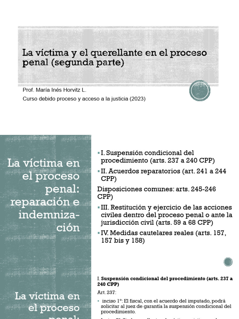 La_v_ctima_y_el_querellante_en_el_proceso_penal_2_ | PDF | Queja | Mandato