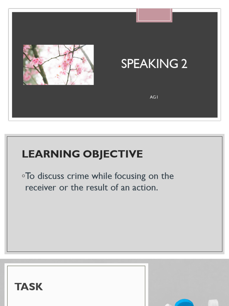 Speaking 2 Ag1 | PDF