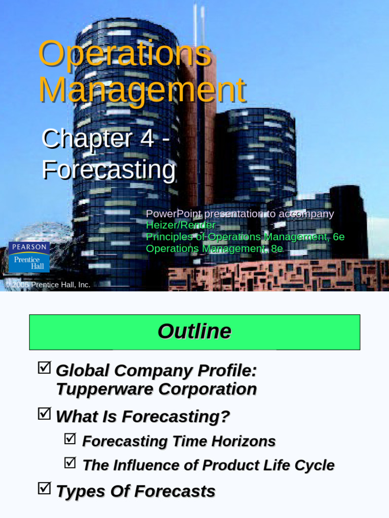 Heizer8 Ch04final Forecasting | PDF | Forecasting | Linear Regression