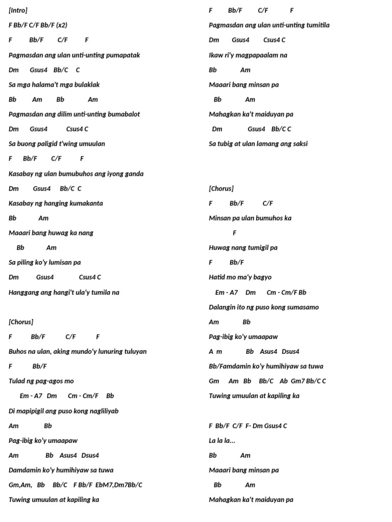 Tuwing Umuulan | PDF