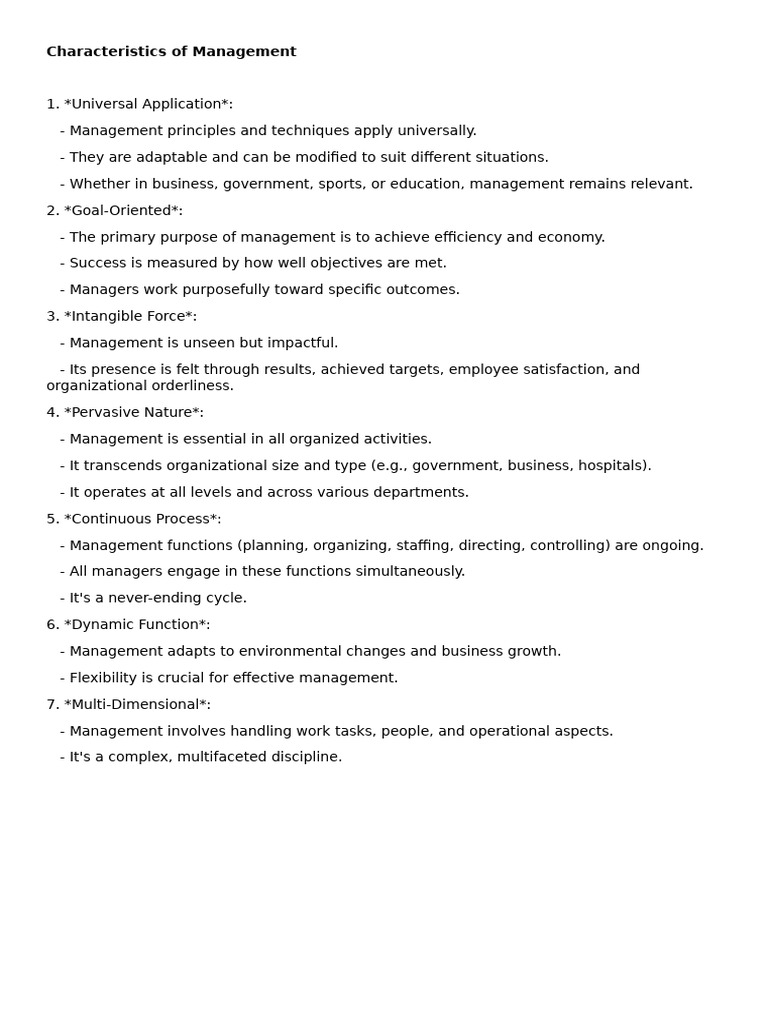 Intro To Management Class 12 | PDF | Goal | Human Resources