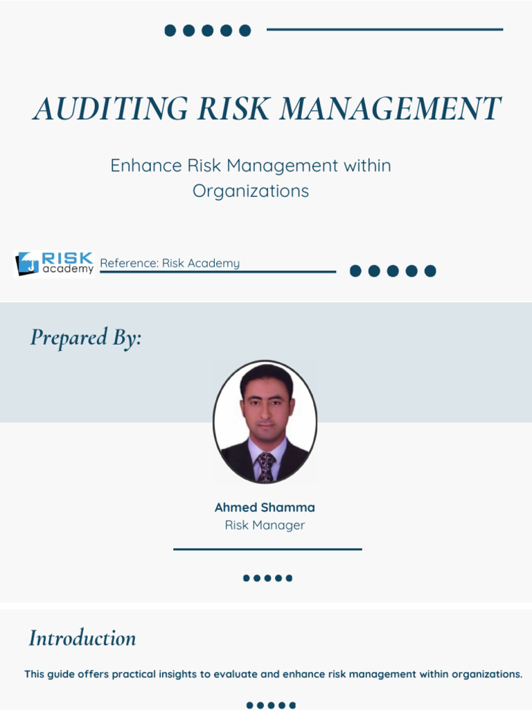 Guide To Auditing Risk Management | PDF | Risk Management | Risk