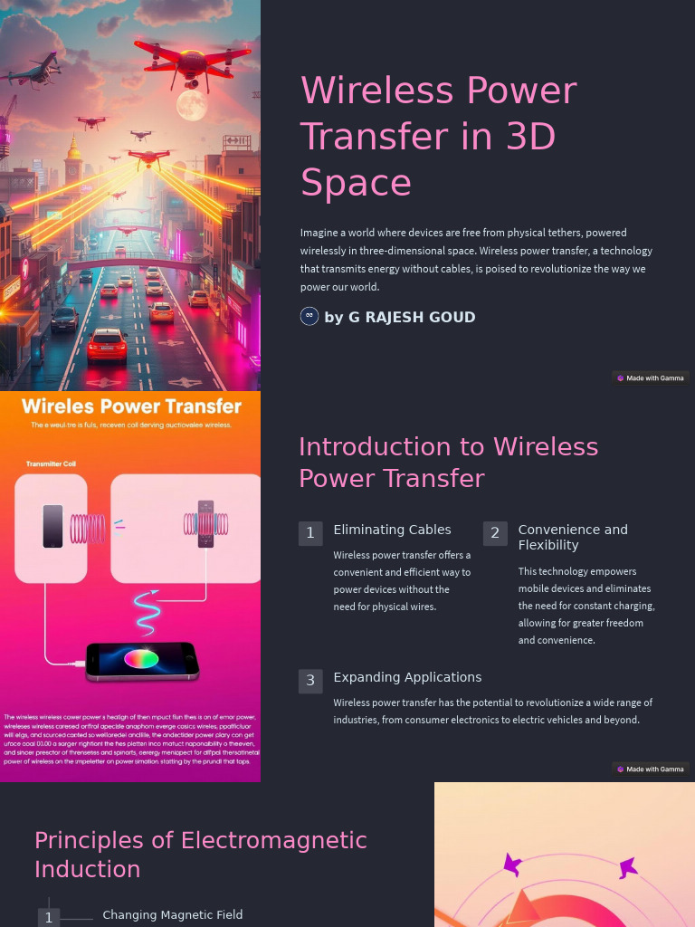 Wireless Power Transfer In 3d Space Pdf Wireless Inductance