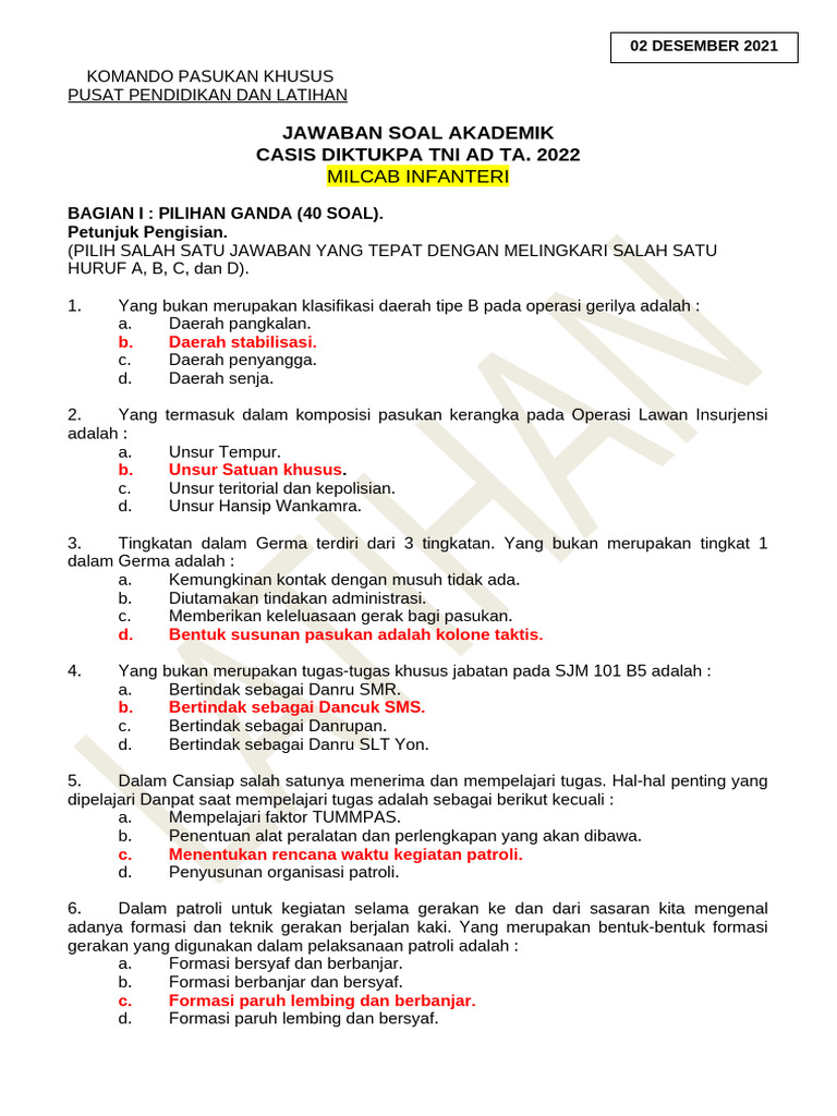 Peng Cab Inf T 2022 | PDF | Sejarah