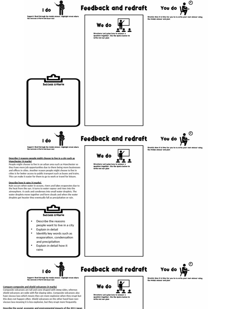 Feedback and Redraft | PDF | Volcano | Rain