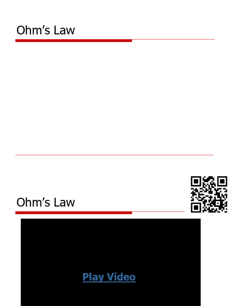 1 - Ohms' Law and Electrical Circuits - Presentation | PDF | Series And ...