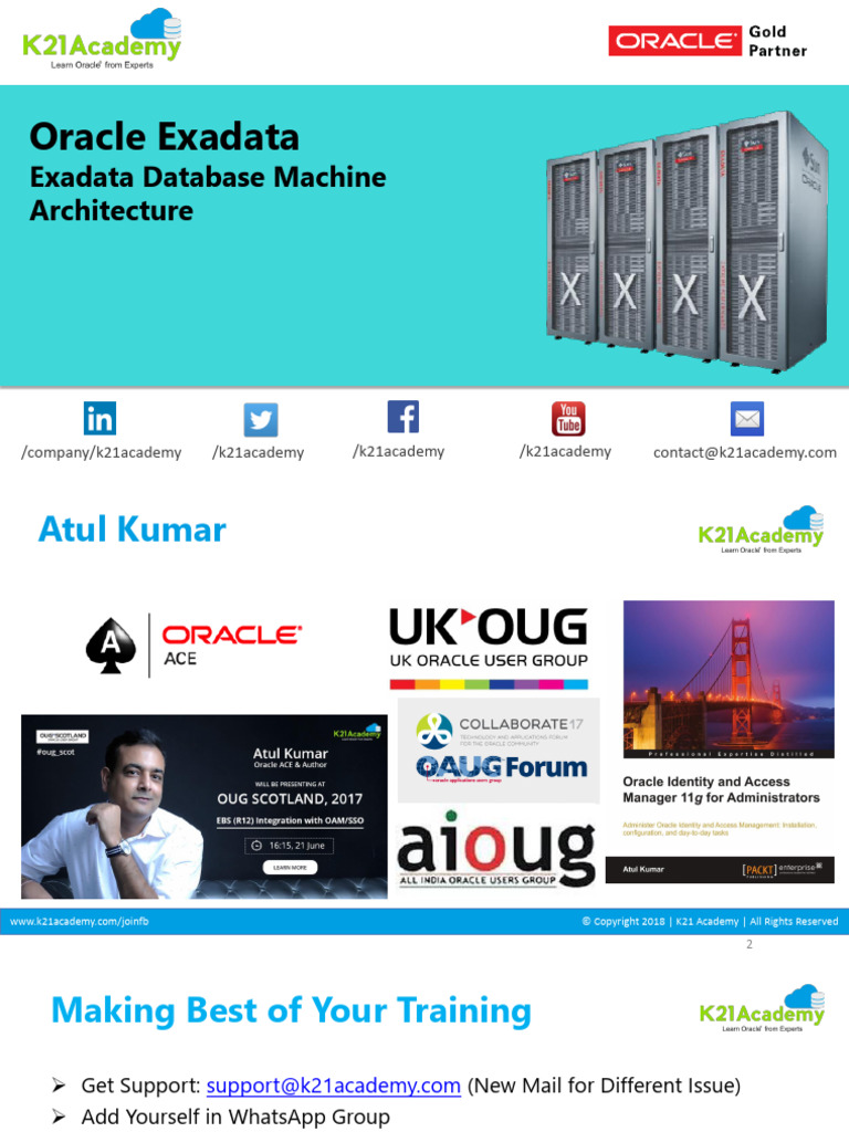 M02 Exadata+Database+Machine+Architecture+ Ed2+ | PDF | Scalability | Computer Networking