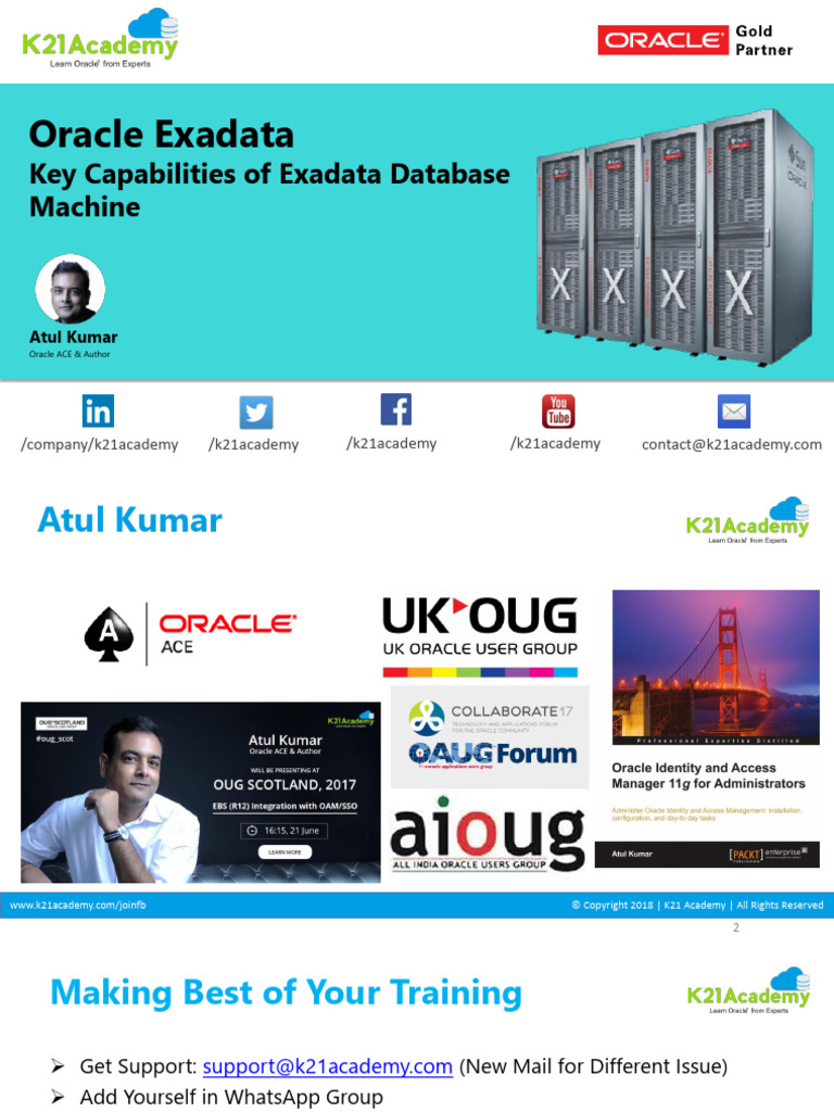 M02 Key+Capabilities++of+Exadata+Database+Machine Ed2+ | PDF | Cache (Computing) | Databases