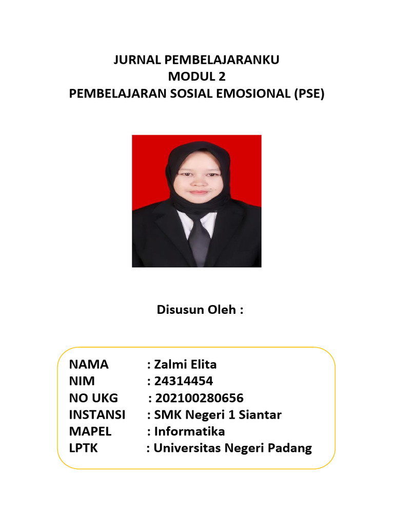 JURNAL PEMBELAJARAN MODUL 2 PPG | PDF