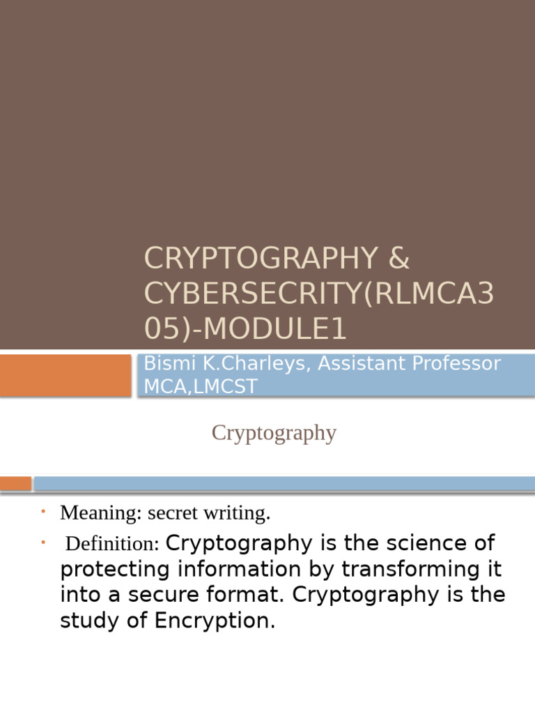 M1_CYBER | PDF | Cryptography | Key (Cryptography)