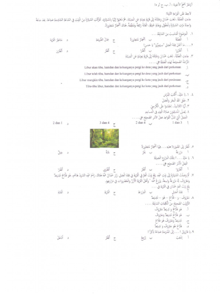 Soal Bahasa Arab Umi Isty | PDF