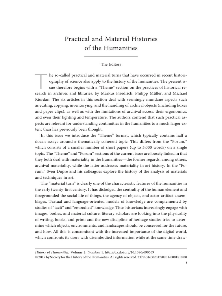 V2N1 Practices of Historical Research Ed HHH | PDF | Humanities ...