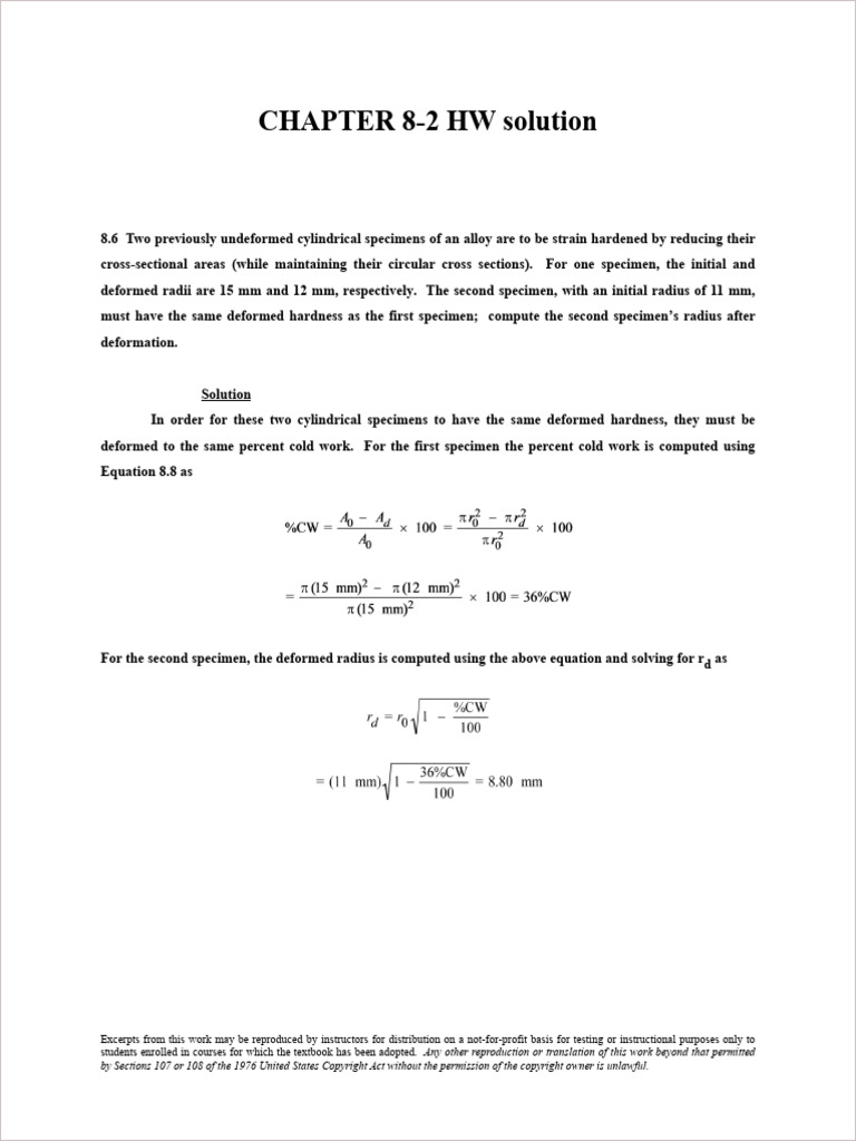 ch08-2 HW Solution | PDF | Polymers | Polyethylene