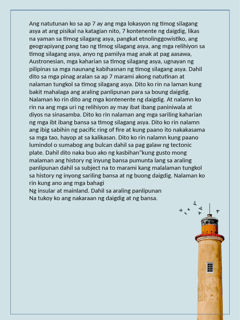 Simple and Natural Lighthouse Letters-WPS Office | PDF