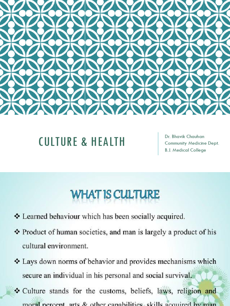 Culture & Health | PDF | Self-Improvement