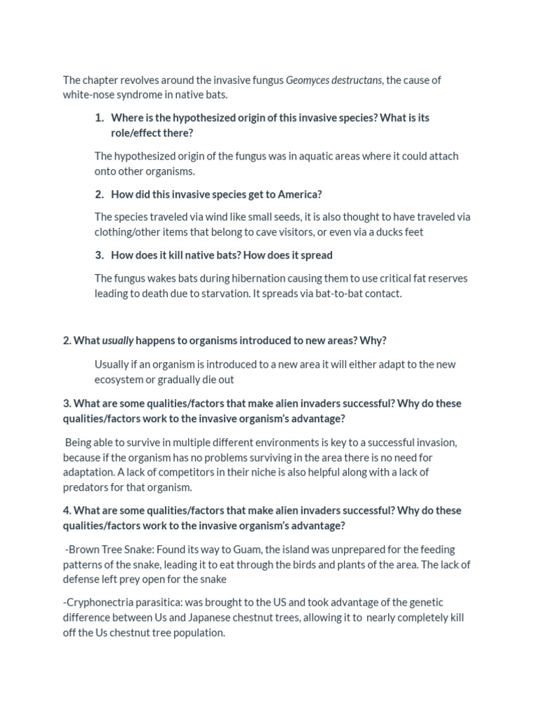 New Pangea Reading | PDF | Invasive Species | Bat