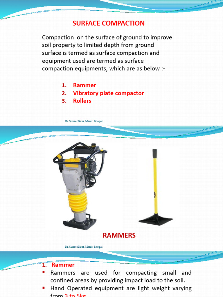 Shallow Surface Compaction | PDF