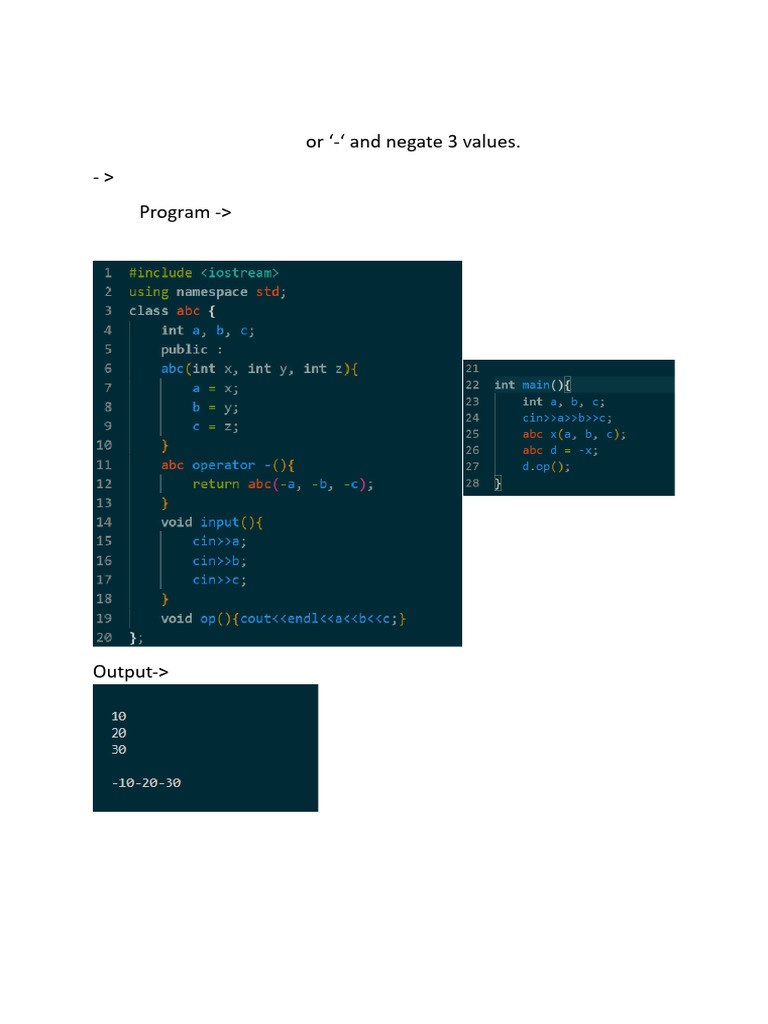 C++ Operator Overloading Guide | PDF | Business | Technology & Engineering