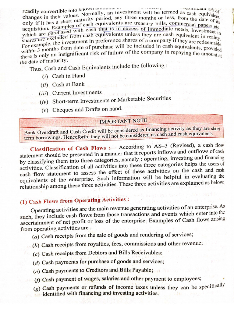 Cash Flow Basics ( Inv,Ope, Finance) | PDF