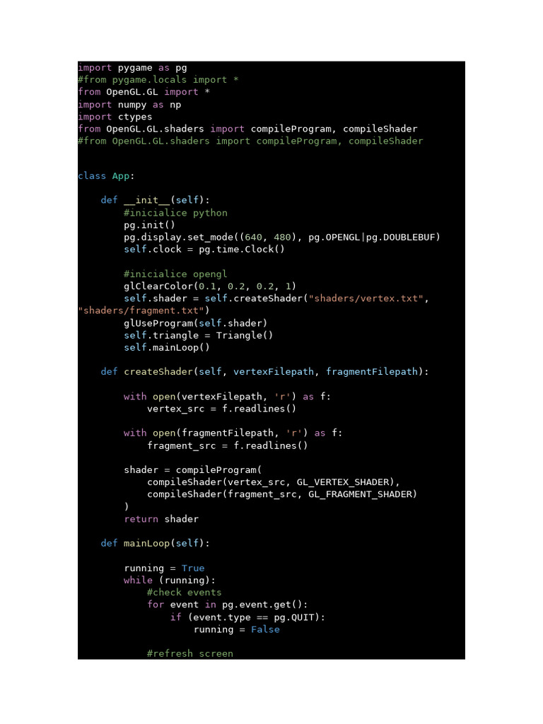import pygame as pg | PDF | Shader | 3 D Computer Graphics