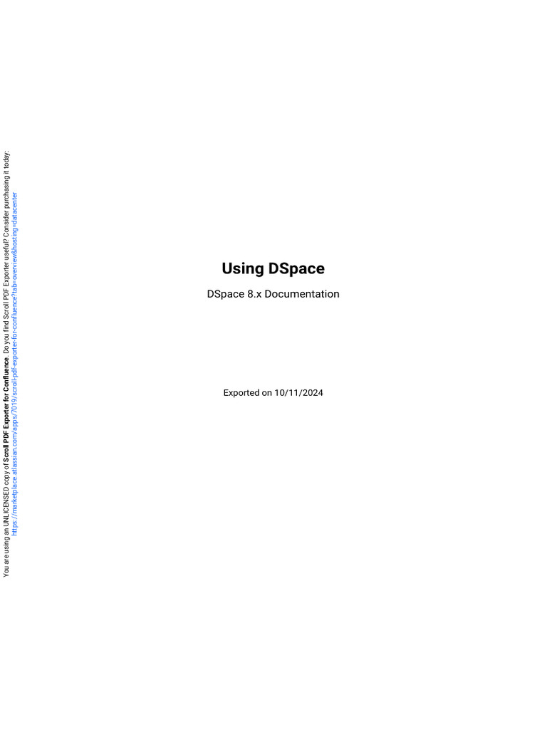 Using DSpace-v1-20241011 - 122723 | PDF | Metadata | Authentication