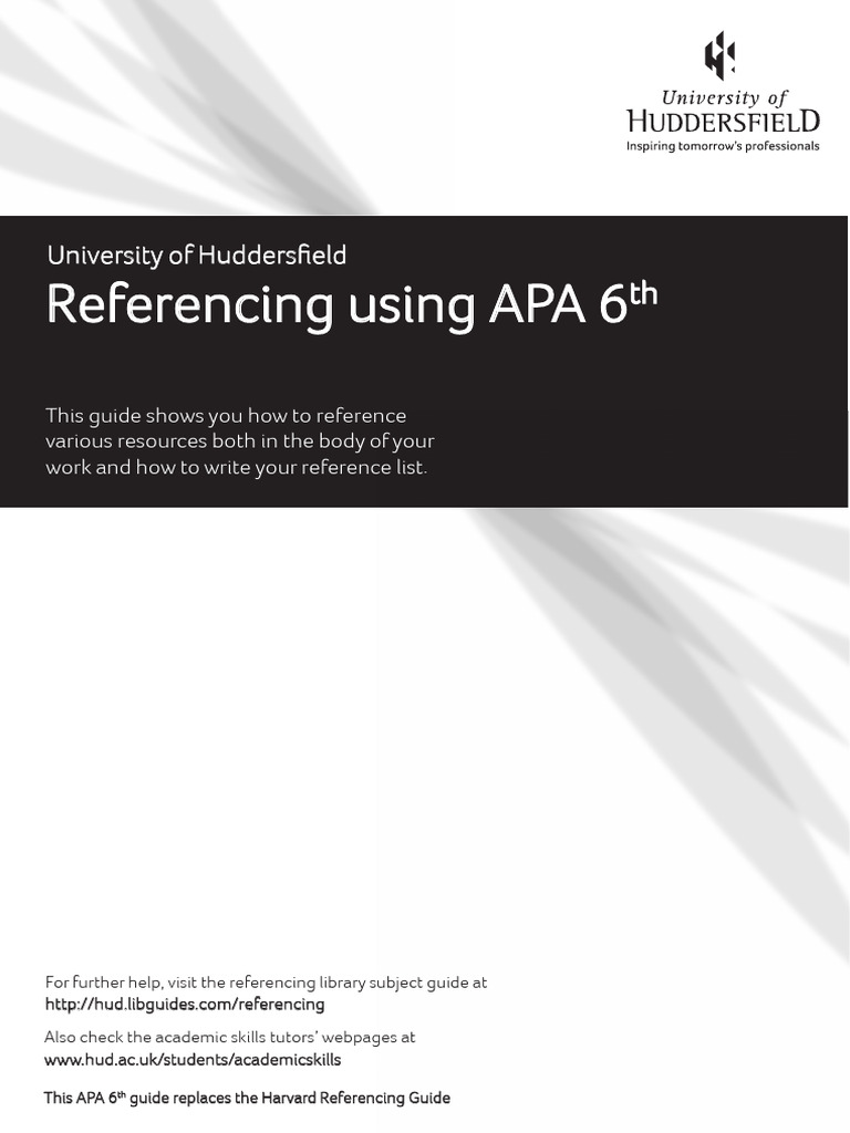 APA 6th Referencing Guide | PDF | Digital Object Identifier | Citation