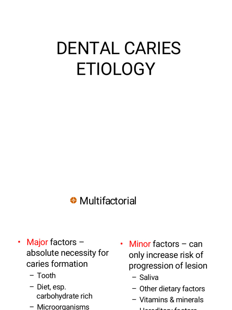 Dental Carries Etiology | PDF | Tooth Enamel | Dentin