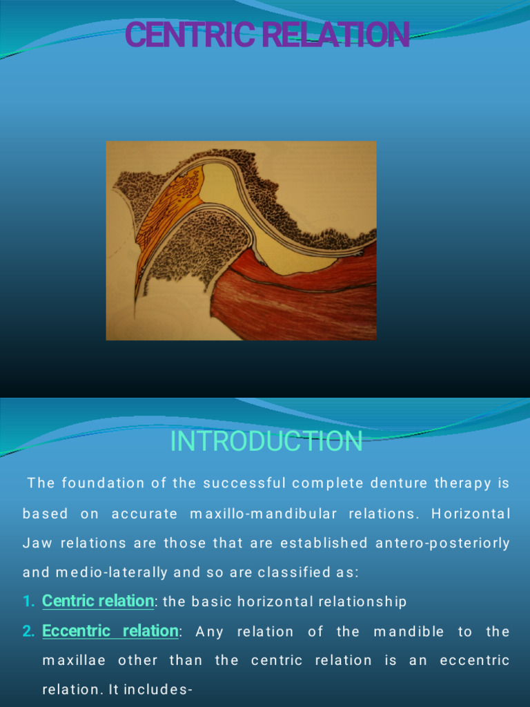 Centric Relation | PDF