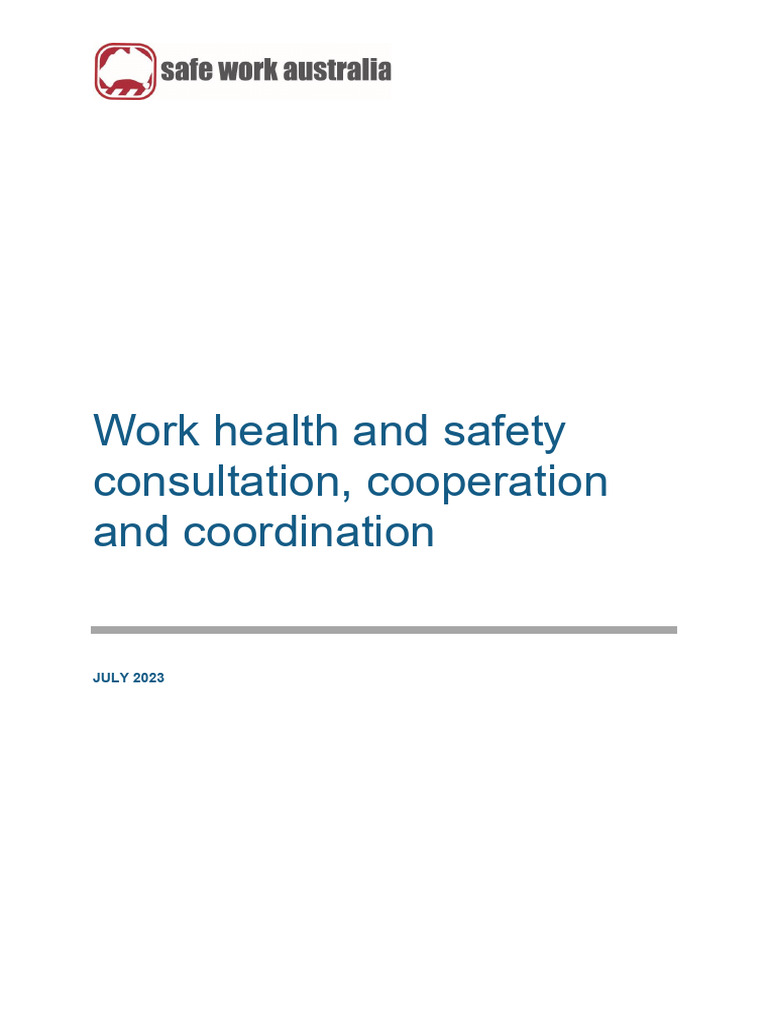 Model Code of Practice - WHS Consultation, Cooperation and Coordination ...