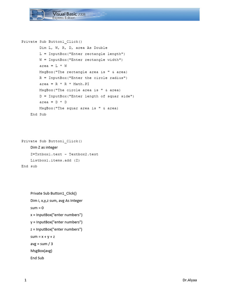 L7 Var Example | PDF | Teaching Methods & Materials
