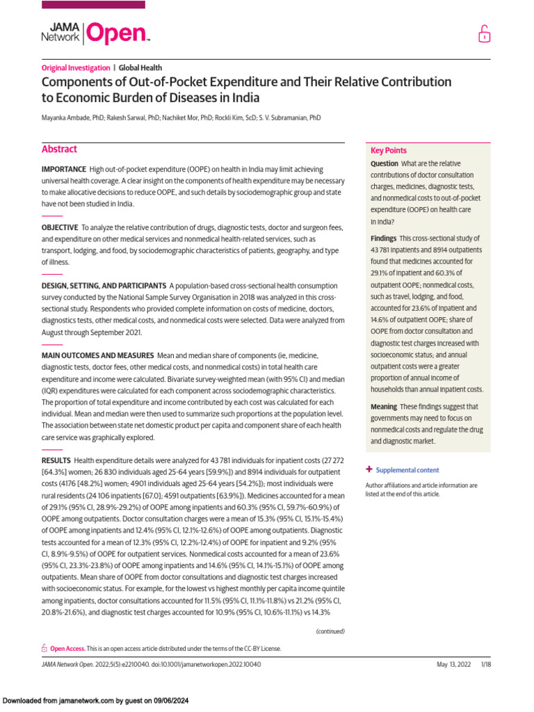 Ambade2022 Components of Oope and Their Relative Contribution To ...