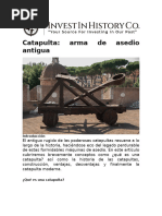 Historia de La Catapulta | PDF | Armas de proyectiles | Proyectiles