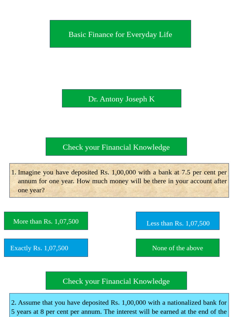 B. Com D1 Basic Finance | PDF | Interest | Finance & Money Management
