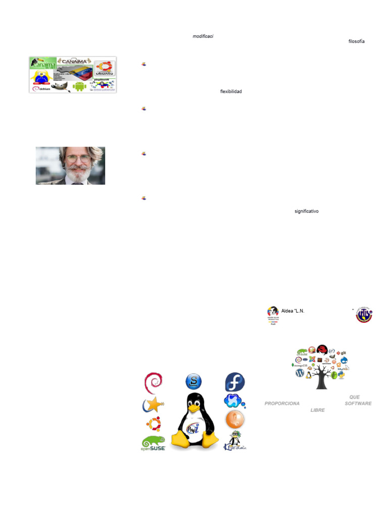 Triptico Filosofia Del Software Libre y Sus 4 Libertades | PDF | Software libre | Informática