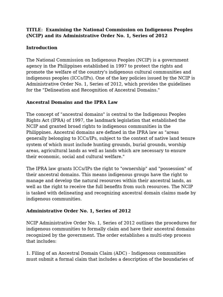 IP ESSAY | PDF | Indigenous Peoples | Justice