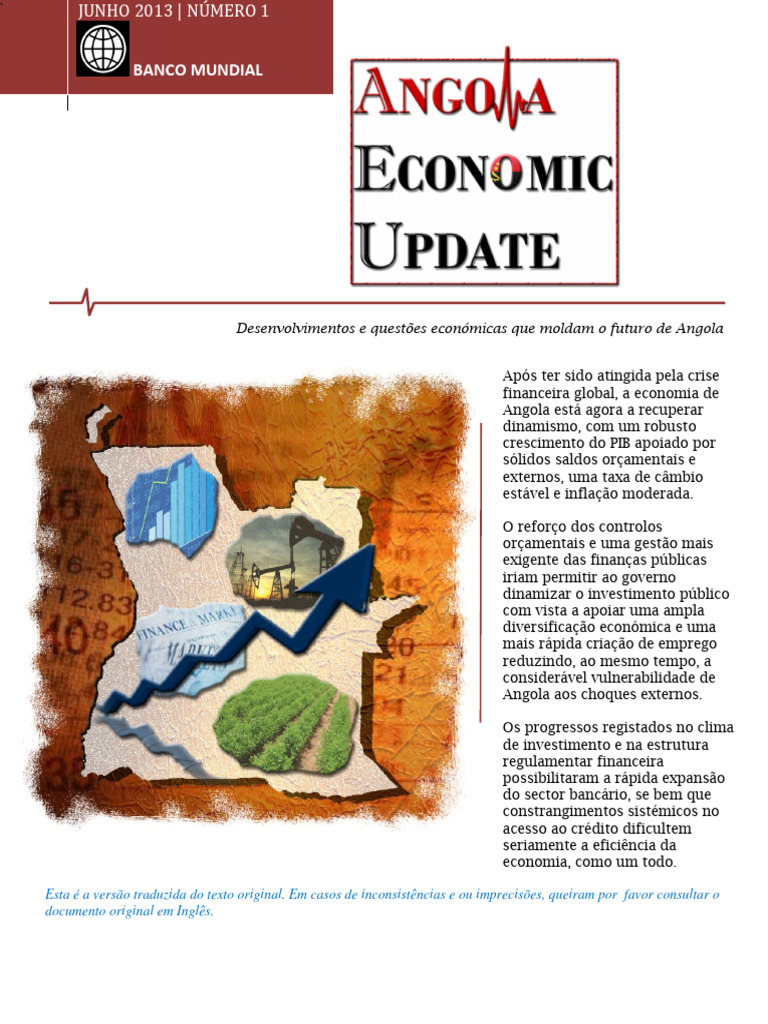 Angola Economic Update June 2013 Po | PDF | Angola | Investimentos