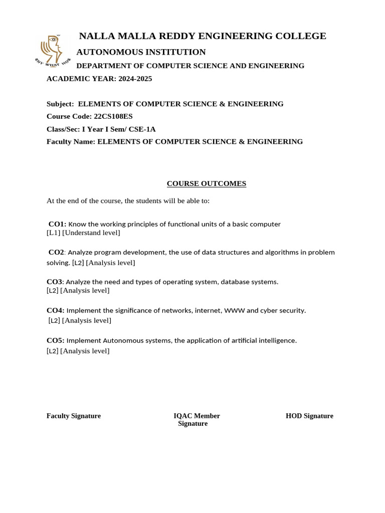 Ecse - Co | PDF | Computers