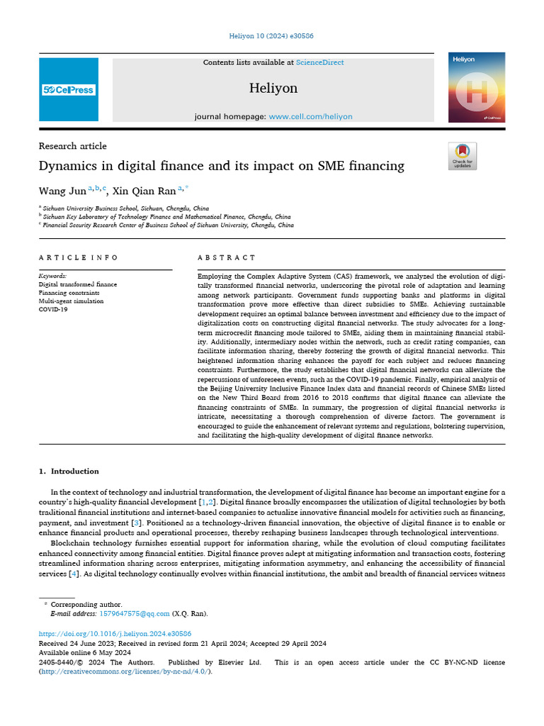 Finance SME 2 | PDF | Small And Medium Sized Enterprises | Banks