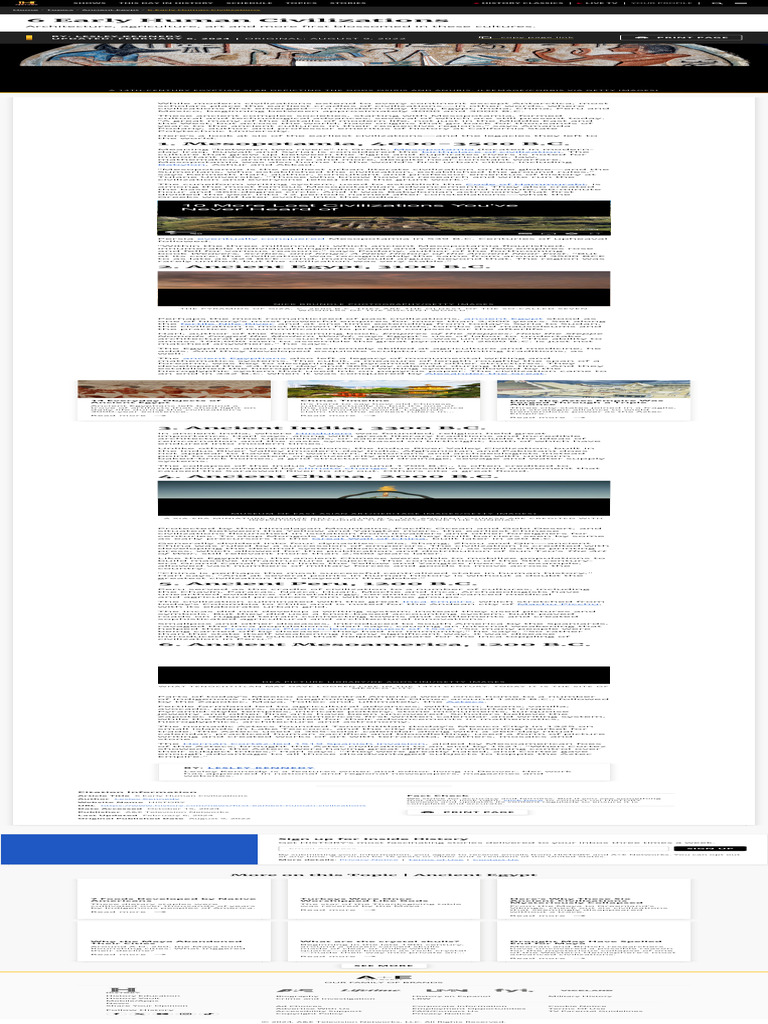 6 Early Human Civilizations HISTORY 2 | PDF | Mesopotamia | Mesoamerica