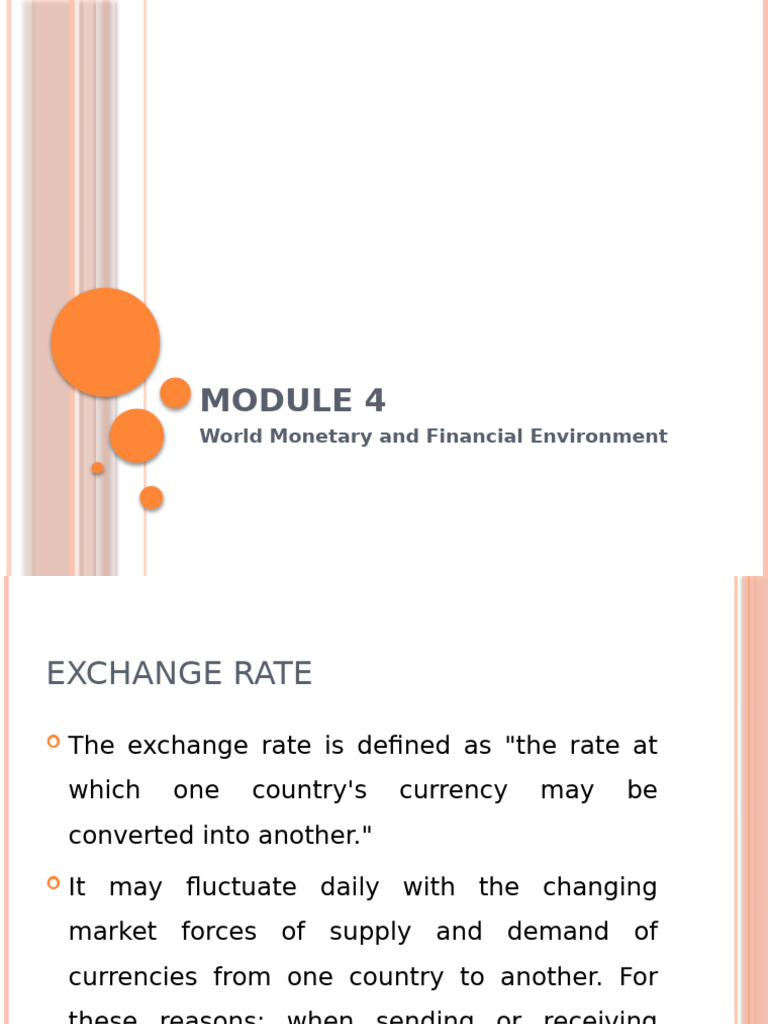 Module 4 | PDF | Devaluation | Special Drawing Rights