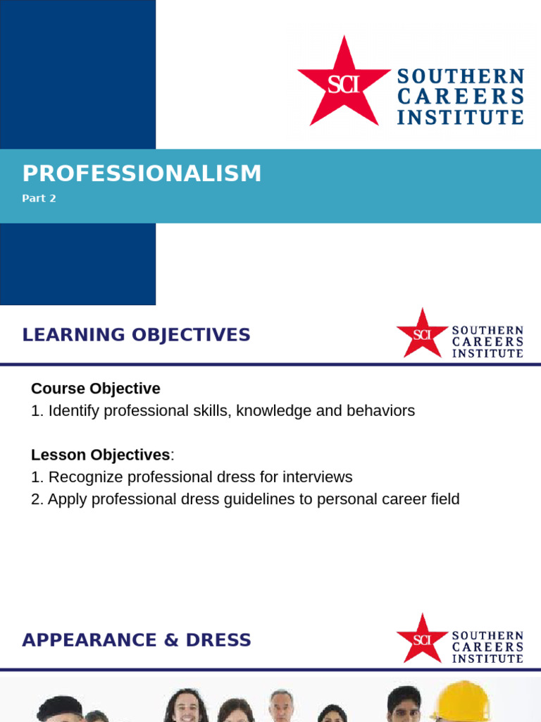 Professionalism_Part 2_SCI (1) | PDF